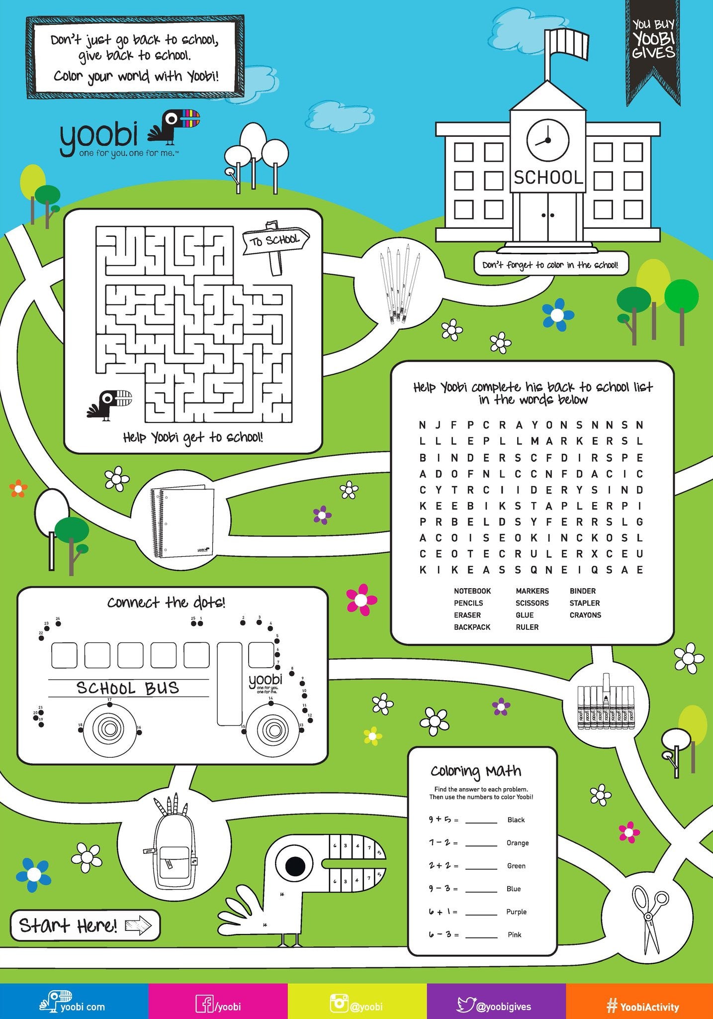 Downloadable Activity Poster – Yoobi