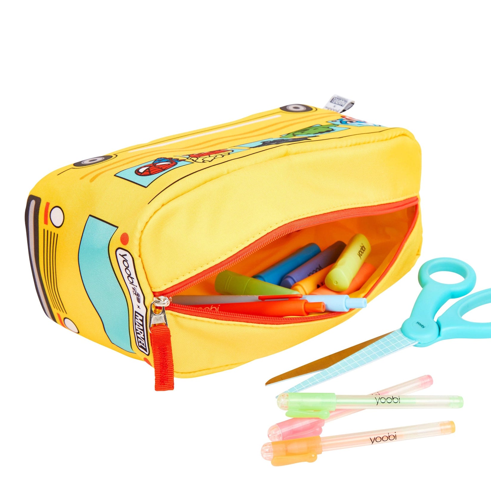 Avengers School Bus Single Zip Pencil Case – Yoobi