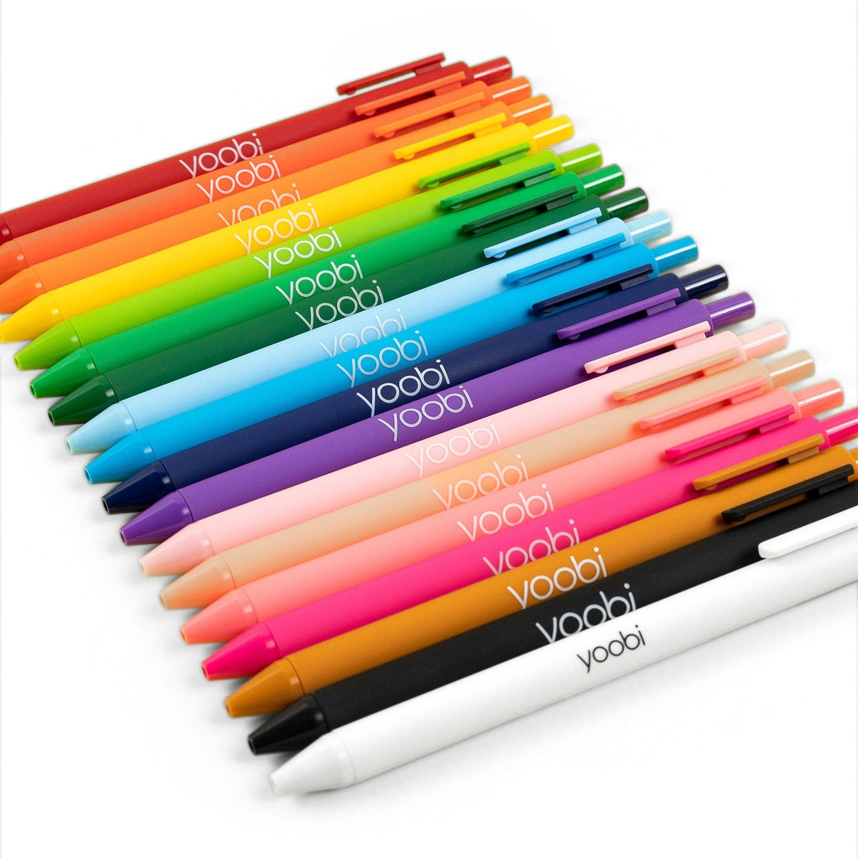 Yoobi Retractable Gel Pens, 18 Pack