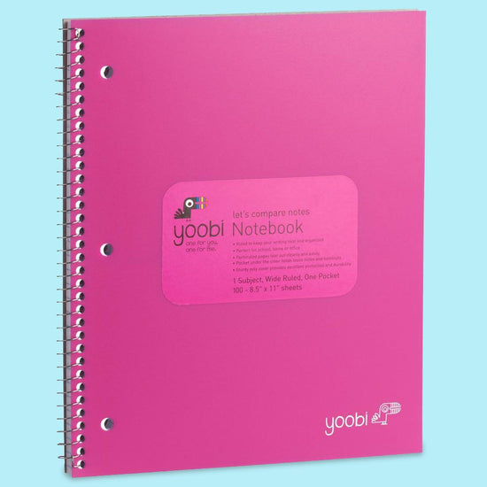 Spiral Notebook, 6 Pack – Yoobi
