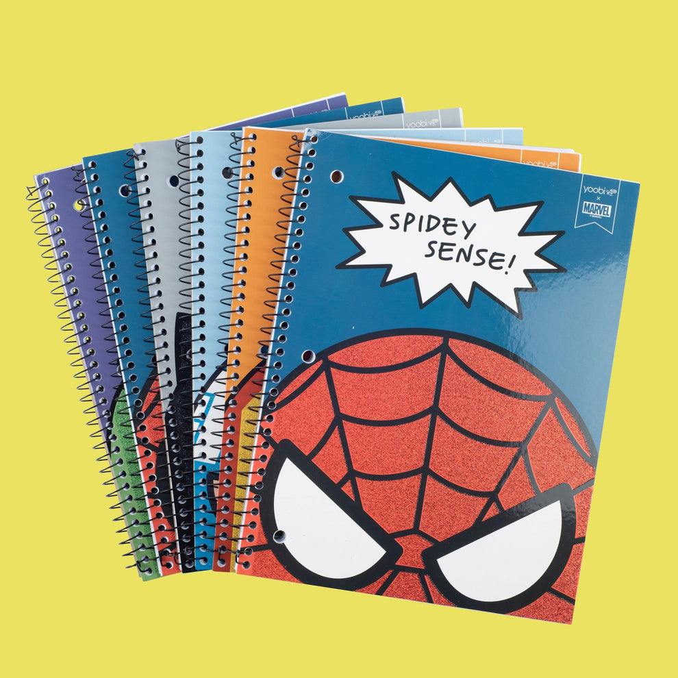Avengers 6-pack One Subject Spiral Notebooks – Yoobi