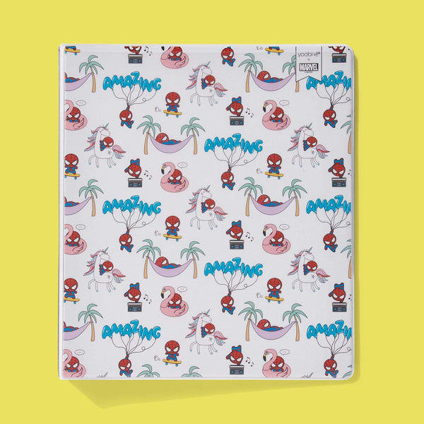 4 Pack of 1-inch 3 ring Spider-Man Binders – Yoobi